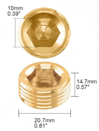 1/2" NPT plug (one) – BoatPlugLight.com