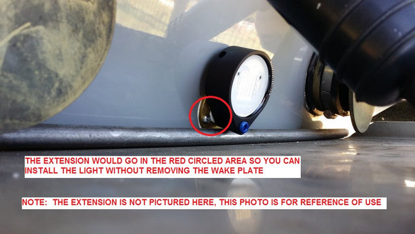 1/2" NPT Extension (wake plate hinge in the way?) – BoatPlugLight.com